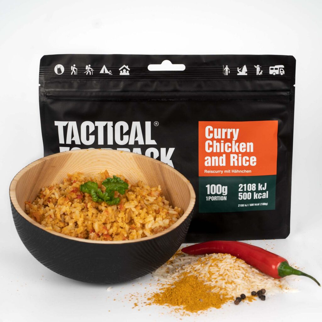 Curry Chicken and Rice 100g - Tactical Foodpack