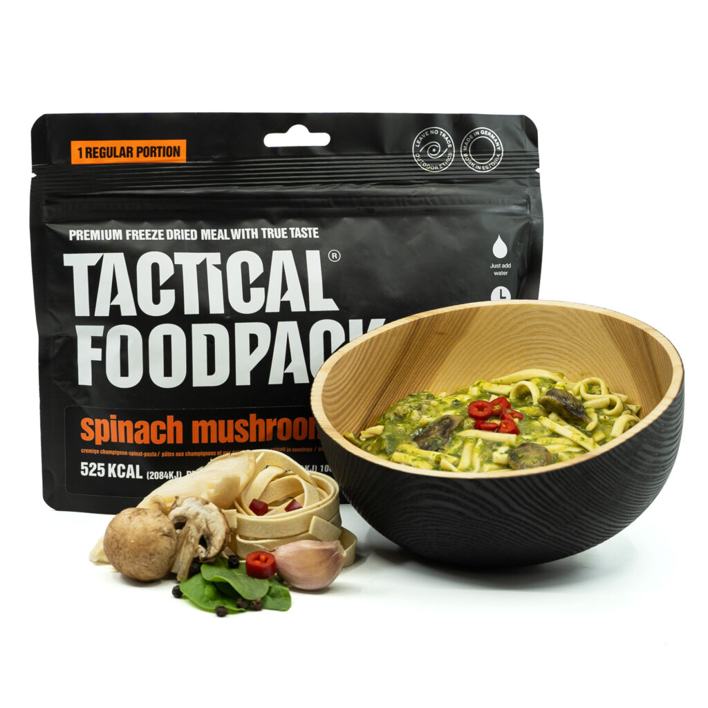 Spinach Mushroom Pasta | Tactical Foodpack