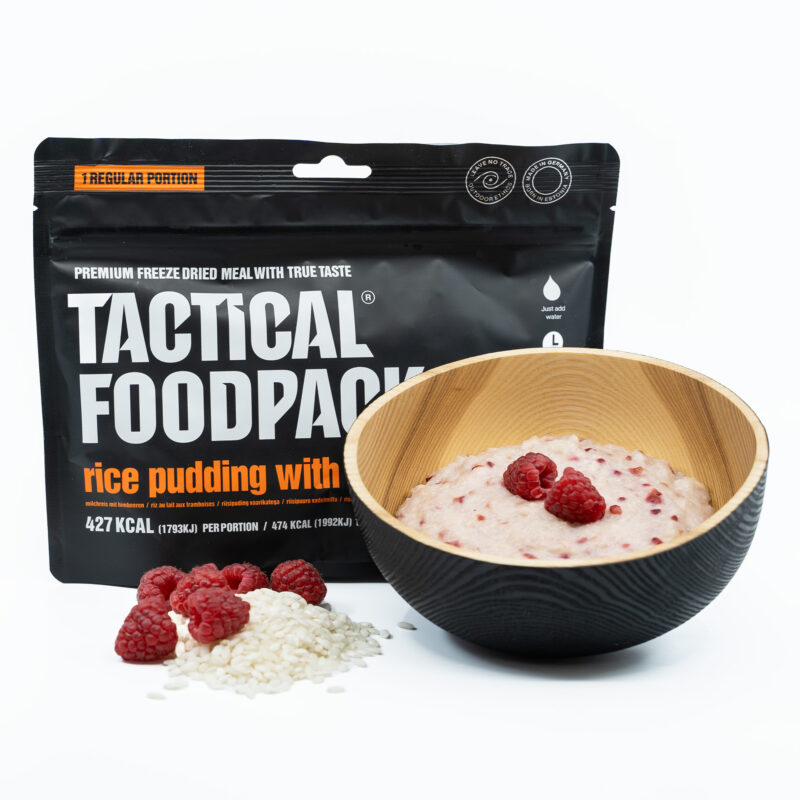 Rice pudding with Raspberries | Tactical Foodpack